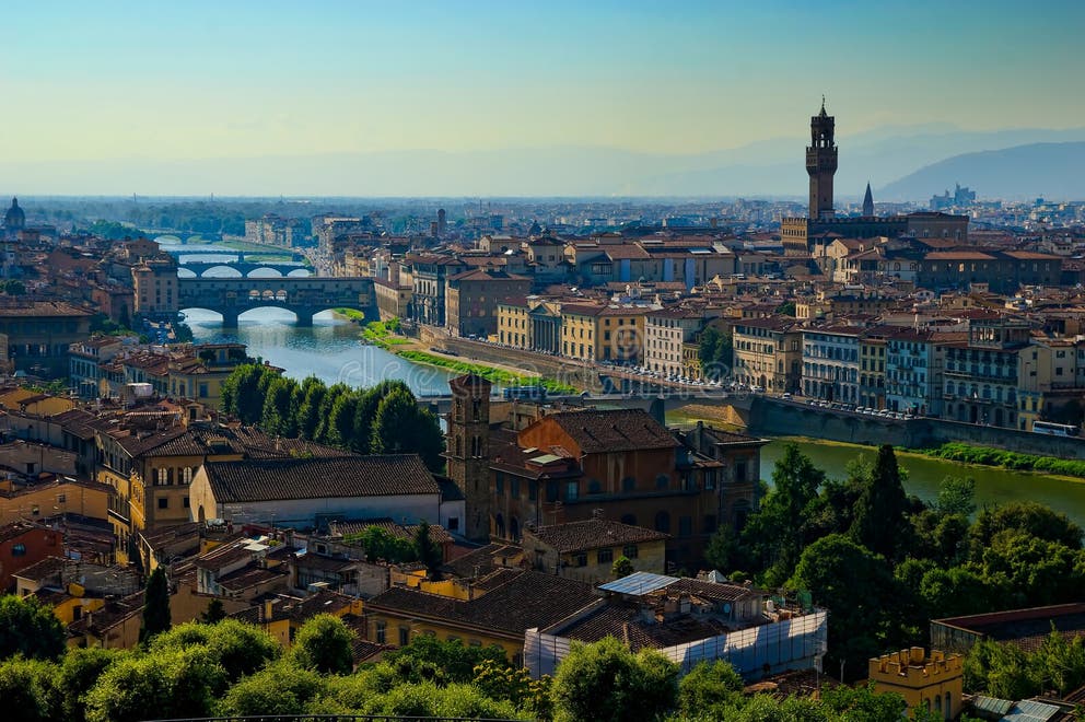 View of Florence stock image. Image of aire, border, dramatic - 23145419
