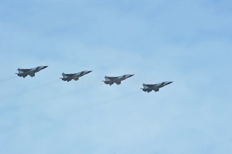 View of the Flying Planes at the Victory Parade Editorial Stock Image ...