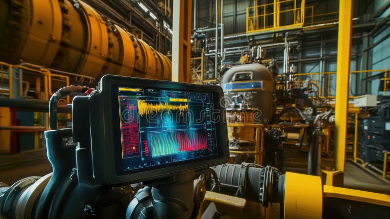 A View Focusing on a Thermal Imaging Camera Detecting Hotspots on Motor ...