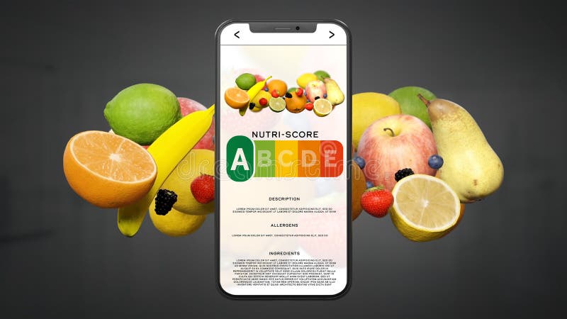 Food Mobile App - 3d Rendering Stock Illustration - Illustration of ...