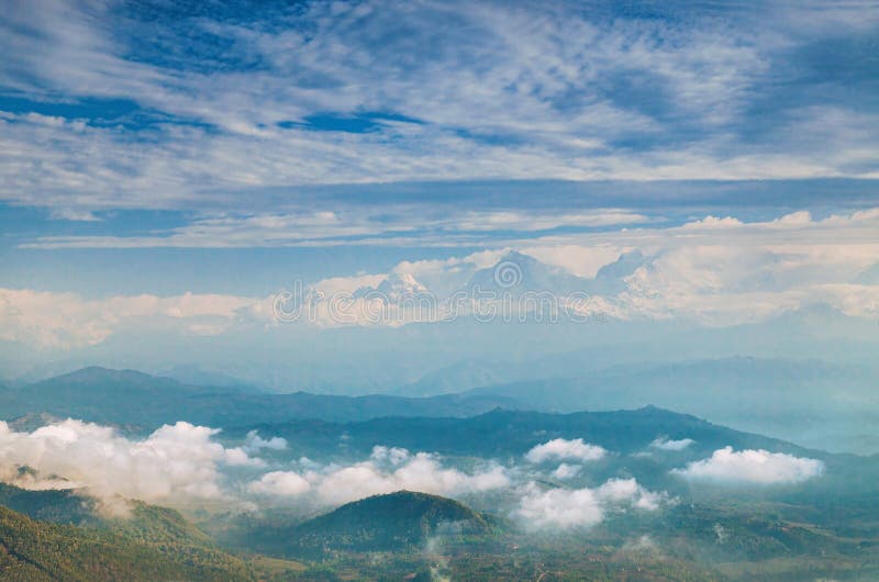 View of the Foothills of the Himalayas. Nepal Stock Image - Image of ...