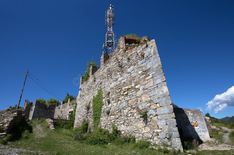 View of Fort Richelieu in Genoa, Italy Stock Image - Image of green ...