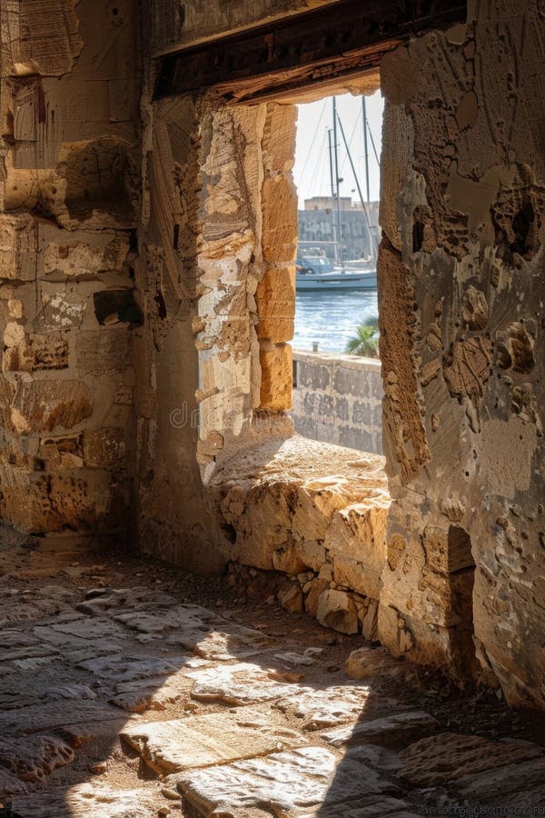 The View from the Fort S Window of the Ancient Ships and the Ocean ...