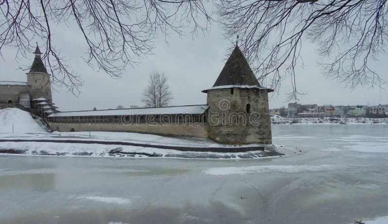View of the Fortress in Winter Stock Photo - Image of cold, snow: 49832902