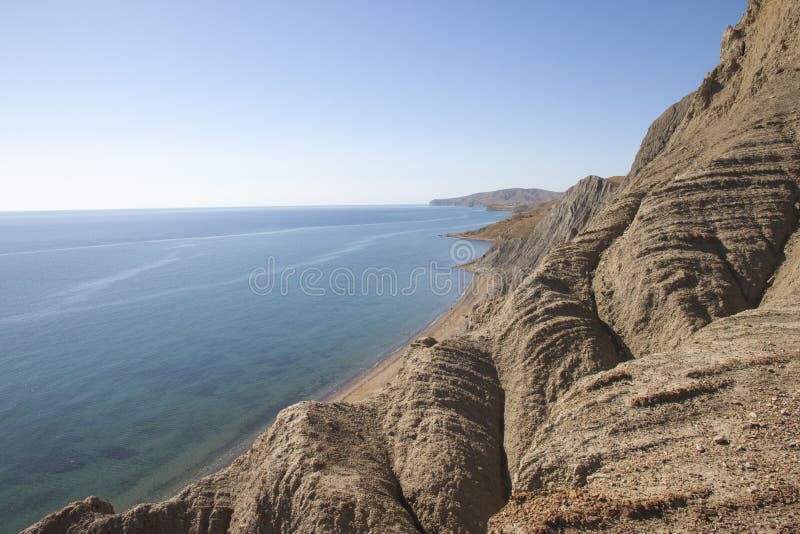 View of the Fox Bay from the Echki-Dag Mountain Stock Image - Image of ...