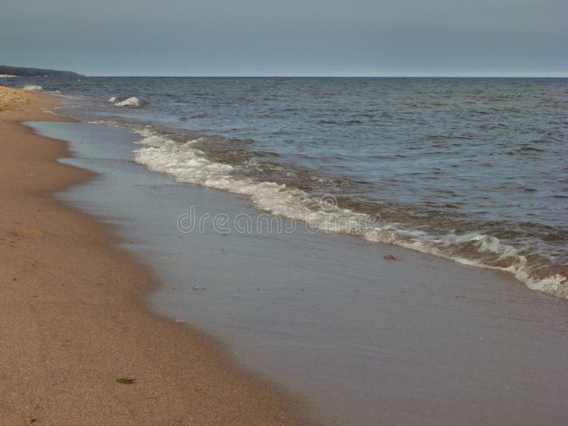 Empty beach with empty sky stock image. Image of layer - 181408621