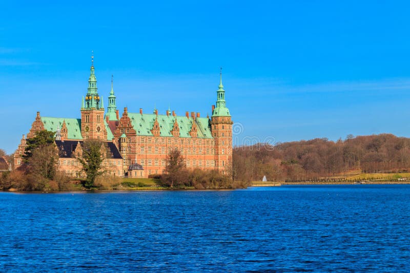 View of Frederiksborg Castle in Hillerod, Denmark Stock Image - Image ...