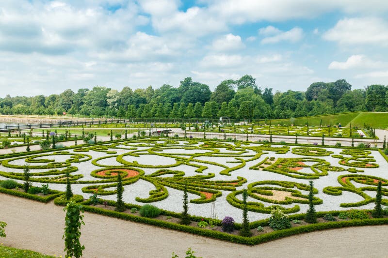 View of Frederiksborg Castle Park in Hillerod, Denmark Editorial ...