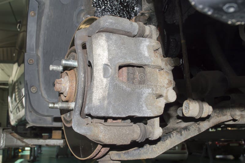 View of the Front Right Brake Caliper Stock Photo - Image of dismantle ...
