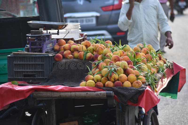 View of Fruits in an Indian Market Editorial Image - Image of orange ...