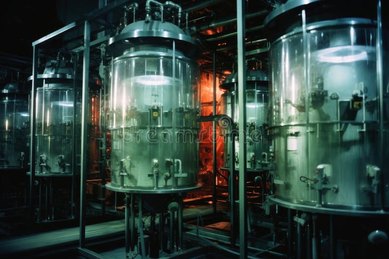 View of the Fuel Rods in a Nuclear Reactor Stock Illustration ...