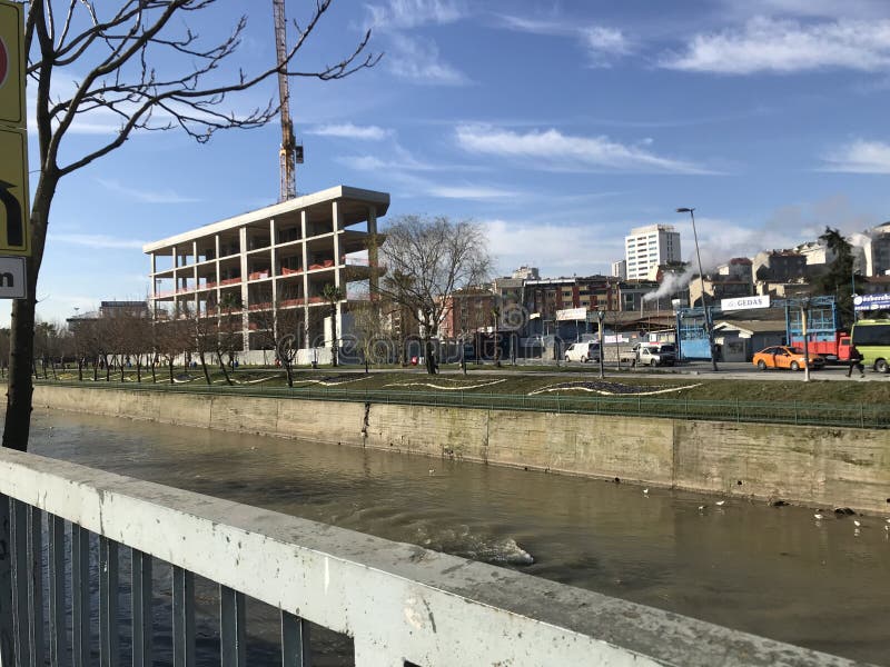 A View from the Fully Built Kagithane Valley in Istanbul Stock Image ...