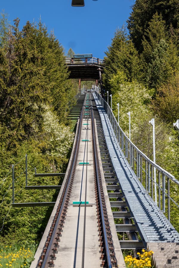 View of a Funicular Railway Stock Image - Image of track, park: 156783779