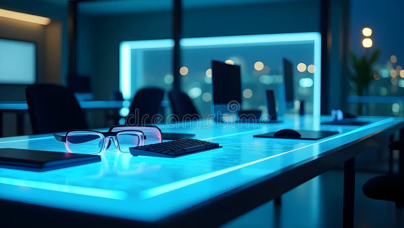 Futuristic Workspace with Augmented Reality Tools for Enhanced ...