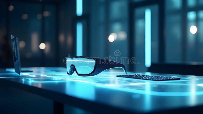 Futuristic Workspace with Augmented Reality Tools for Enhanced ...