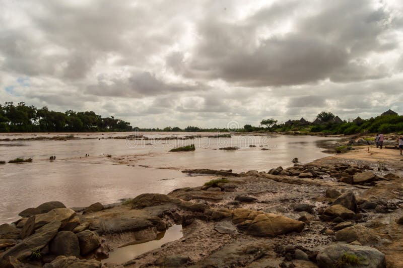 View of the galana river stock image. Image of park - 239285329