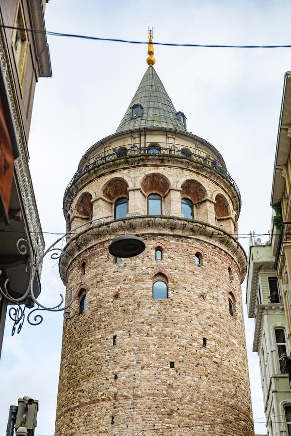 View of Galata Tower Building - Istanbul, Turkey Editorial Image ...