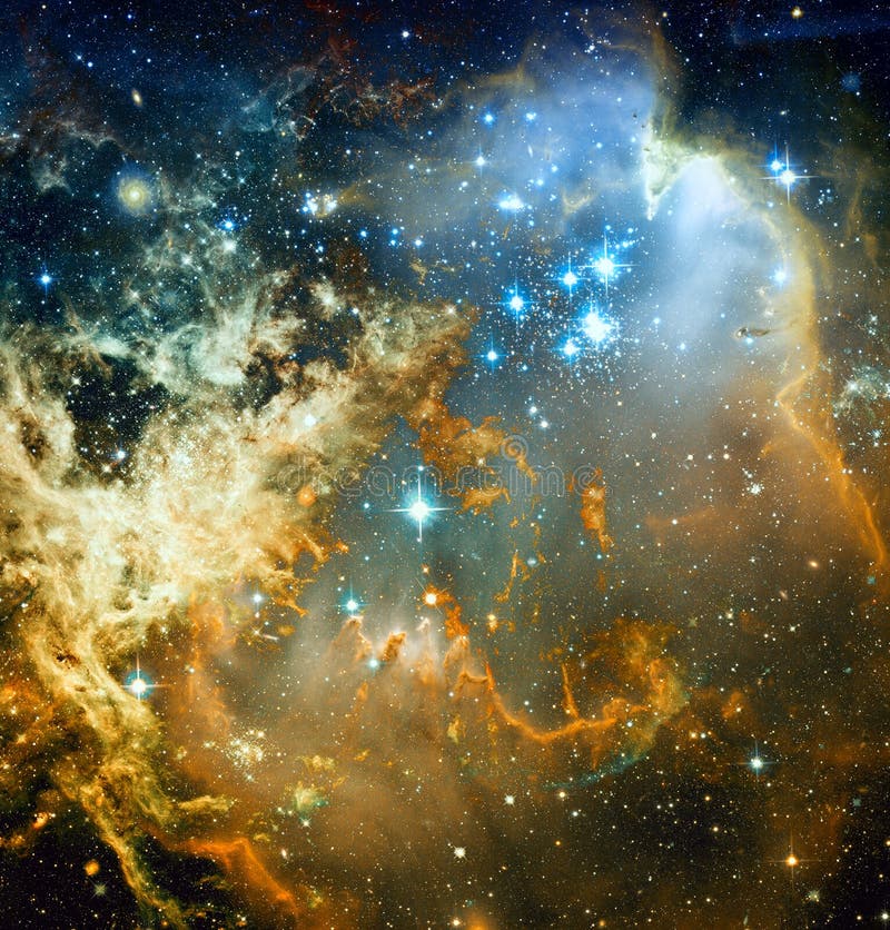 View of the Galaxy with Stars in Deep Space. Stock Photo - Image of ...