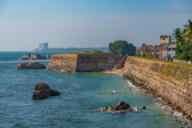 View of the Galle Lighthouse in Sri Lanka Stock Image - Image of ...