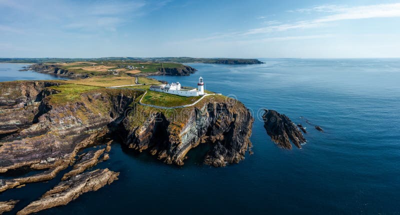 View of the Galley Head Lighthouse in County Cork Stock Photo - Image ...