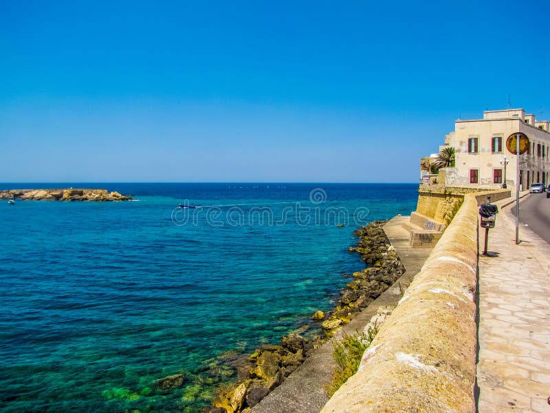 Gallipoli, Apulia - A Woman With A Stroller In A Middle Aged All Stock ...