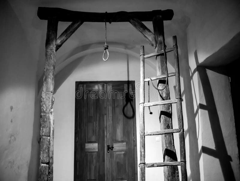 View on a gallows tree editorial photo. Image of execution - 170281961
