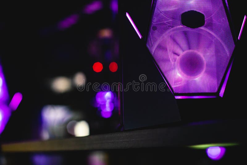 View of Gaming PC with Rgb Led Lights, Powerful High End Personal ...