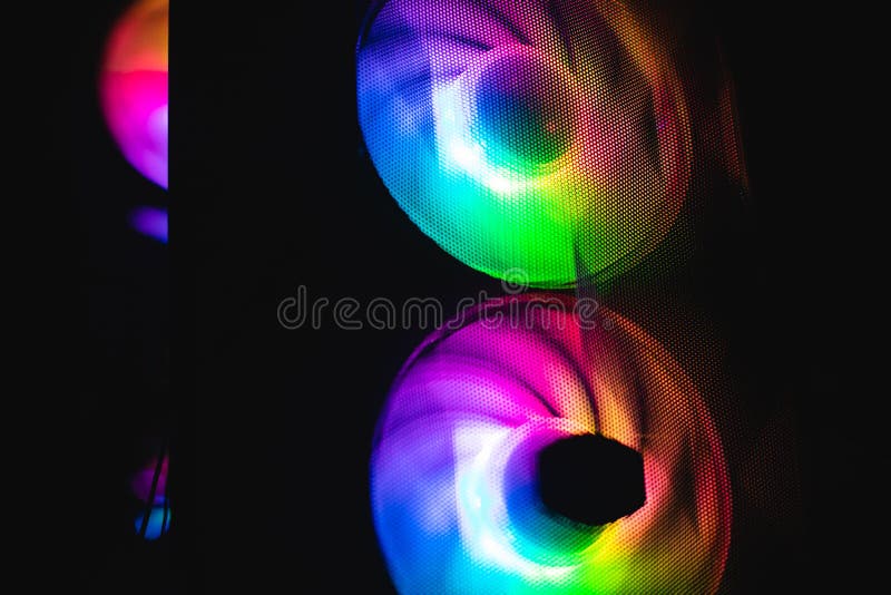 View of Gaming PC with Rgb Led Lights, Powerful High End Personal ...