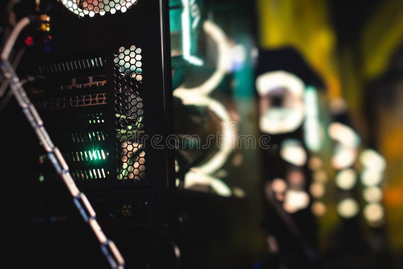 View of Gaming PC with Rgb Led Lights, Powerful High End Personal ...