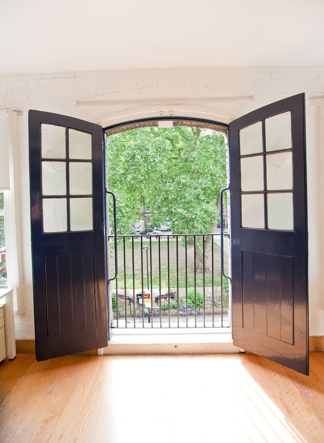 View of Garden through Open Office Door Editorial Image - Image of open ...