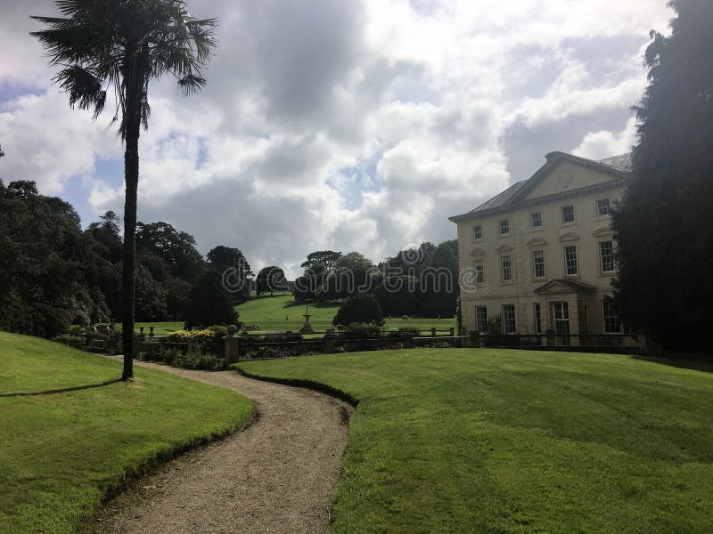 A View of the Gardens at Pencarrow House Stock Photo - Image of view ...