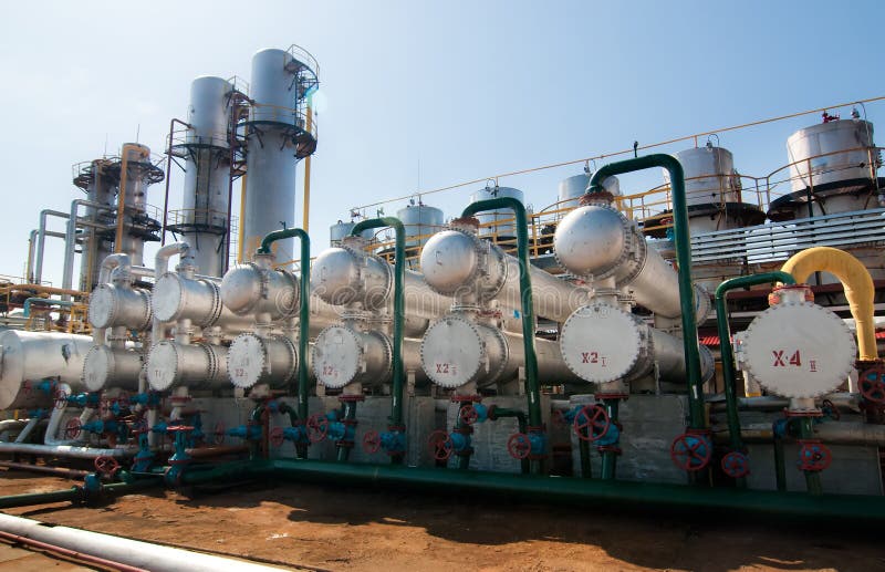 View Gas Processing Factory. Stock Image - Image of climate, station ...