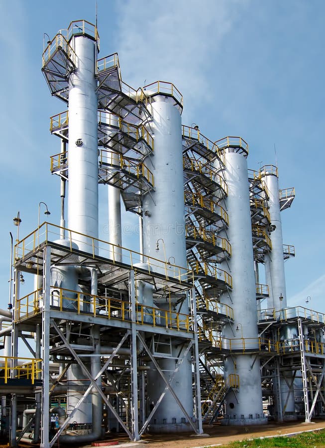 Gas-processing industry stock photo. Image of aluminum - 10747802
