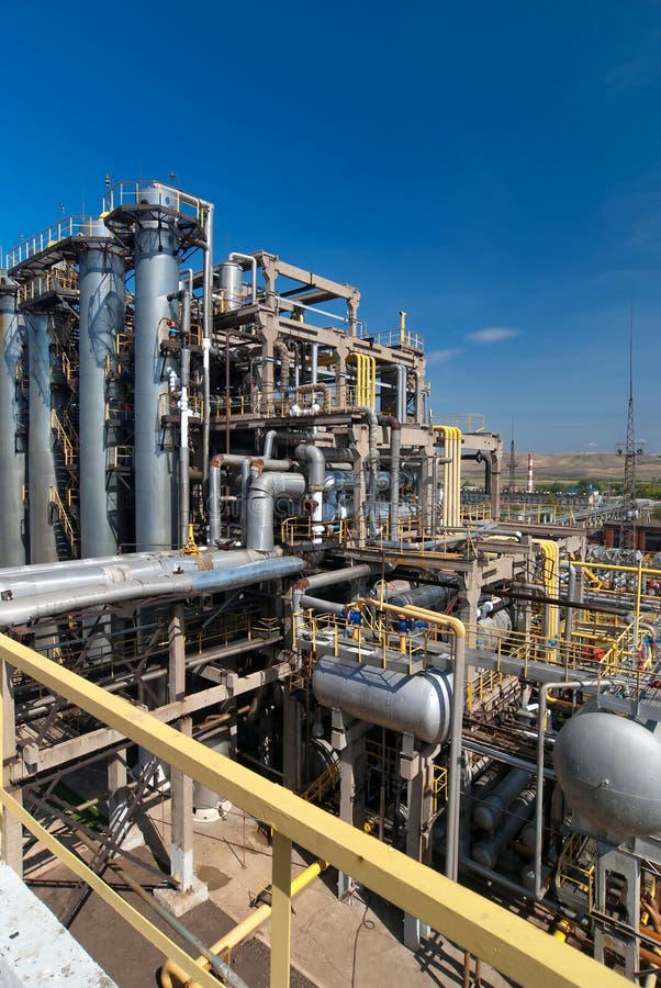View Gas Processing Factory. Stock Image - Image of climate, station ...