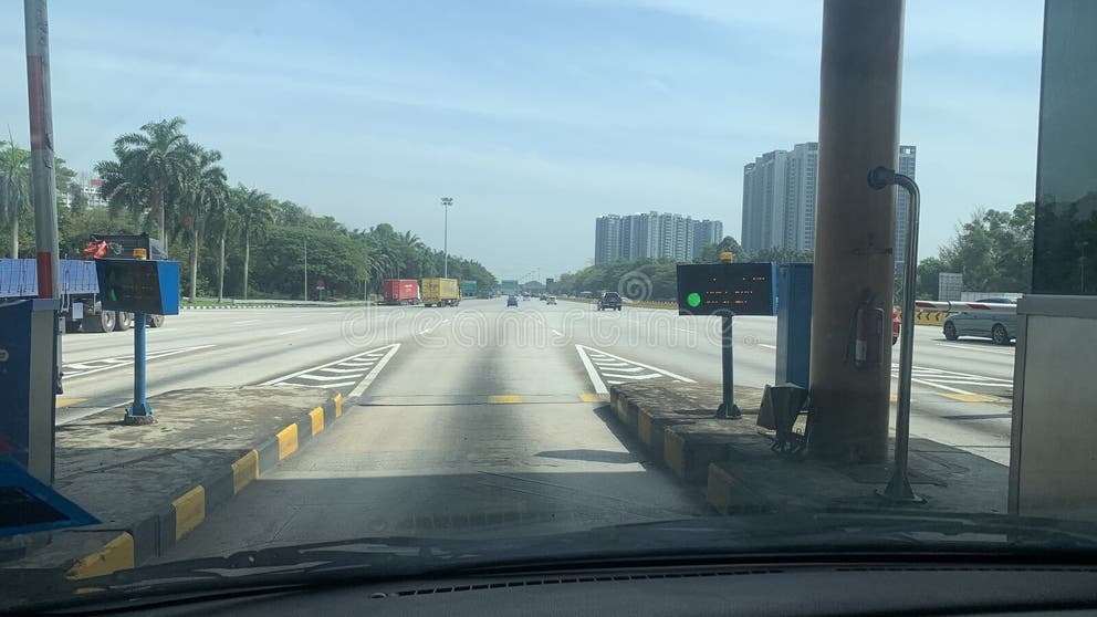 View of the Gate Exit Toll on Highway, Editorial Stock Photo - Image of ...