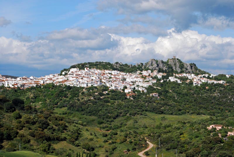 View of Gaucin, Andalusia, Spain. Stock Photo - Image of castles ...