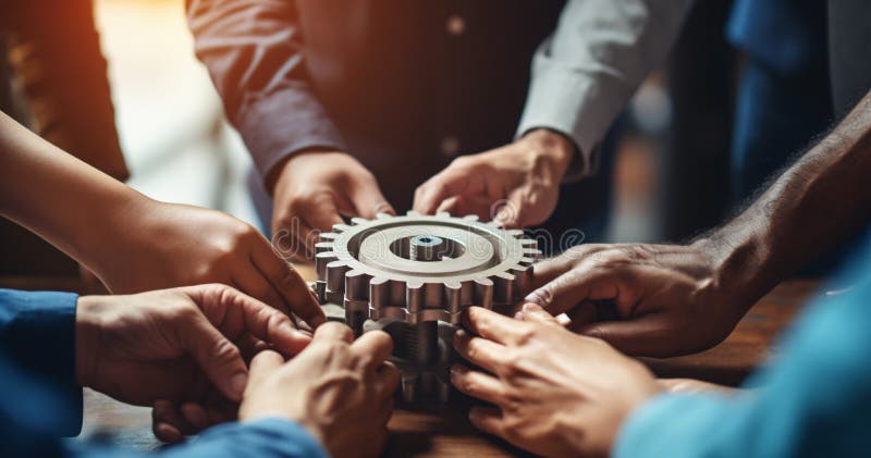 View Gears, Hand Gears, Business Community Stock Photo - Image of ...