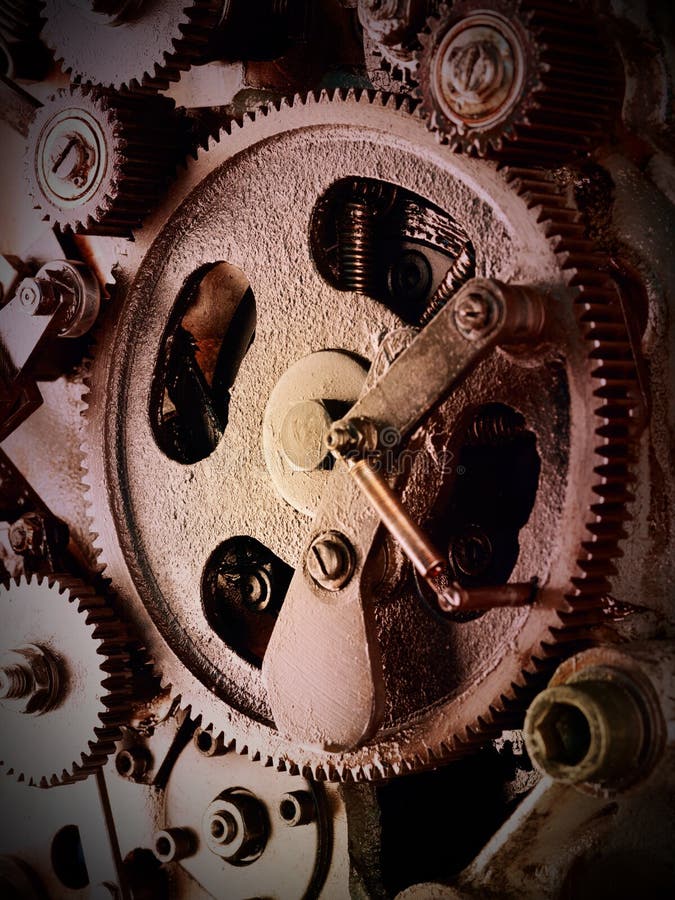 Gears from old mechanism stock image. Image of engineering - 8040105
