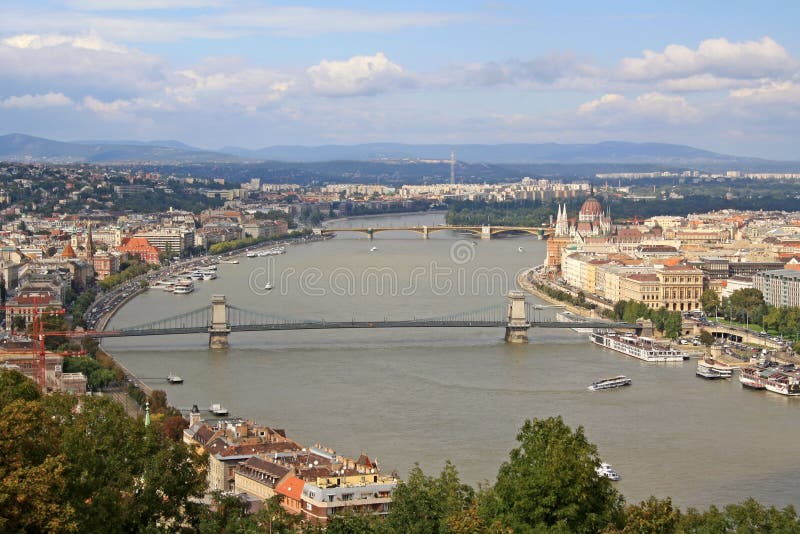 View from the GellÃ©rt Hill Stock Photo - Image of autumn, history ...