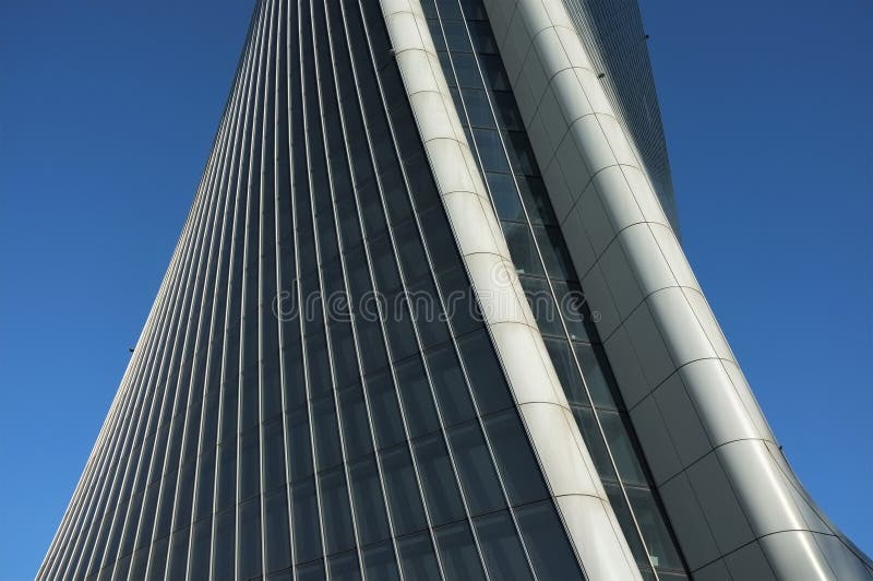 Generali Tower in Milan stock image. Image of lines - 272690699