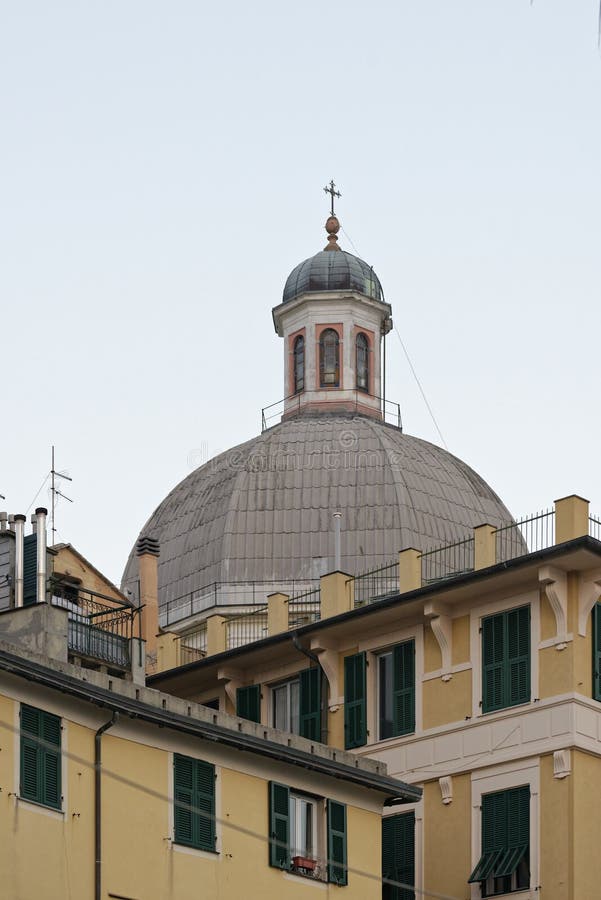 View of genova pegli stock photo. Image of pegli, basilica - 84446706