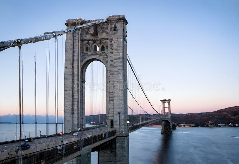 A View of the George Washington Bridge Stock Illustration ...