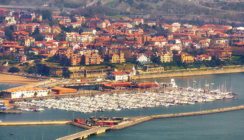 View of Getxo stock image. Image of angle, houses, country - 70184153