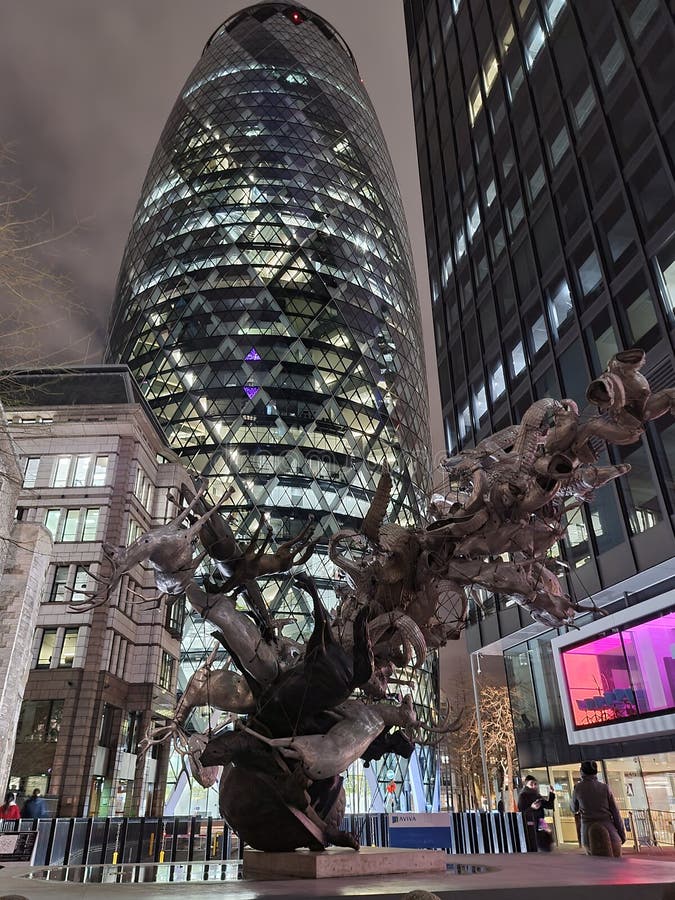 The View of the Gherkin in London Editorial Photography - Image of ...