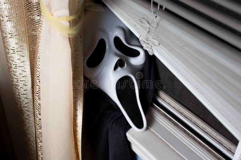 Scream mask editorial photo. Image of window, character - 183453046
