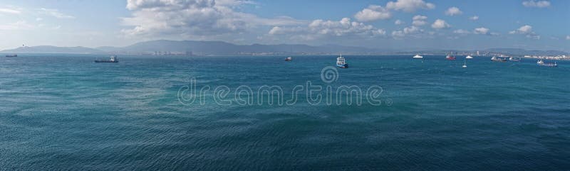 View from Gibraltar stock image. Image of destination - 51254425