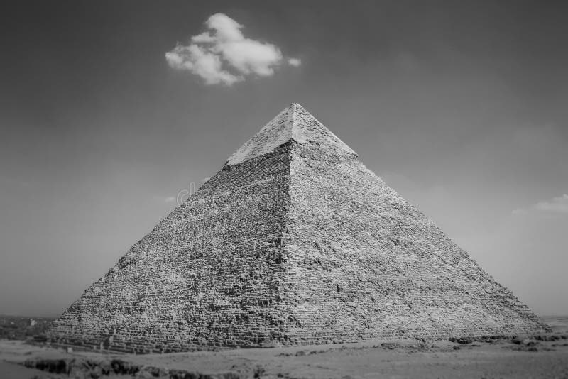 View of the Giza Pyramids. Egypt Stock Photo - Image of destination ...