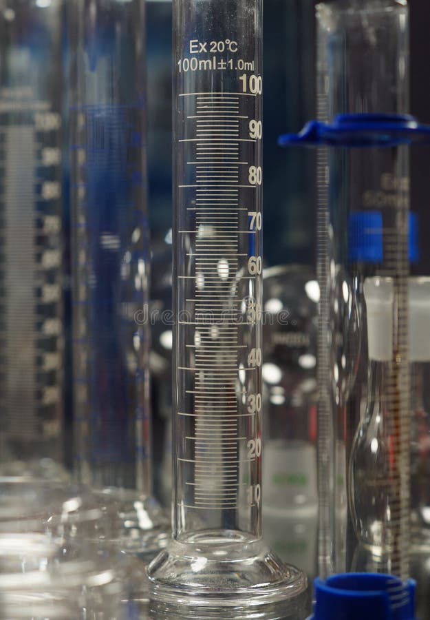 Glass Lab-ware, Test Tubes, Graduated Cylinder, Petri Dishes Stock ...