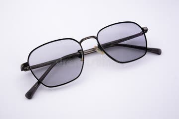Eyeglasses Plain Background View Glasses Gray Lenses Stock Photos ...