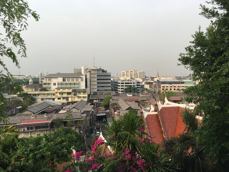 View from Golden Mount stock photo. Image of golden, thailand - 73856084